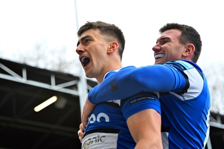 Cameron Redpath Bath Rugby Celebrates Scoring Editorial Stock Photo ...