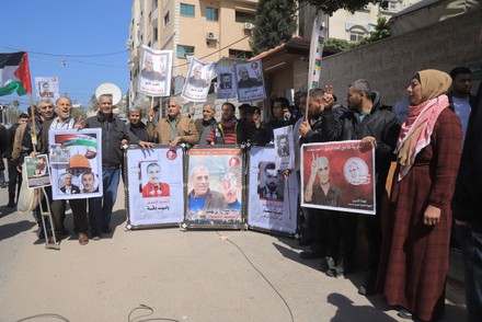 Palestinians Take Part Solidarity Prisoner Walid Editorial Stock Photo ...