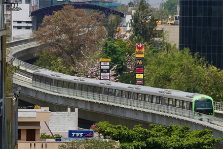 General View Showing Bangalore Metro Rail Editorial Stock Photo - Stock ...