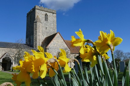 St Marys Church Oxfordshire Parish Cholsey Editorial Stock Photo ...