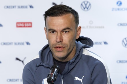 Israels Midfielder Bibras Natcho Speaks Media Editorial Stock Photo ...