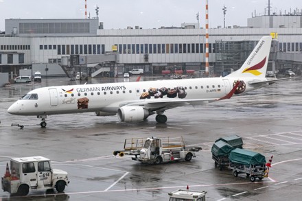 German Airways Embraer Erj190 Passenger Aircraft Editorial Stock Photo ...