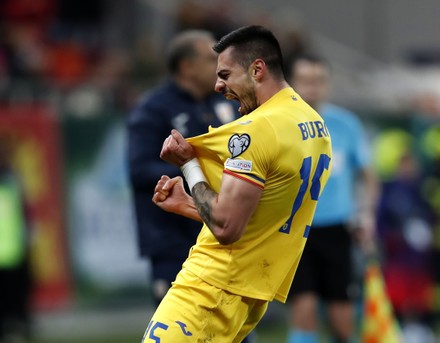 Romanias Andrei Burca Celebrates After Scoring Editorial Stock Photo ...