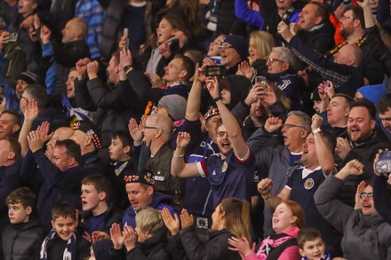 Scotland Fans Celebrate After Seeing Their Editorial Stock Photo ...