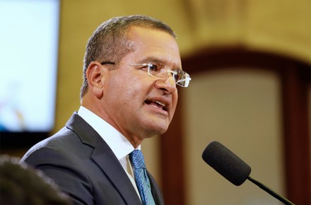Governor Puerto Rico Pedro Pierluisi Speaks Editorial Stock Photo ...
