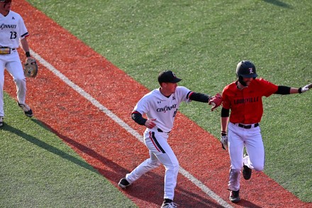 Louisville Outfielder Isaac Humphrey Gets Caught Editorial Stock Photo ...
