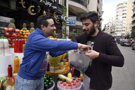 Man Buys Bottle Juice During Holy Editorial Stock Photo - Stock Image ...