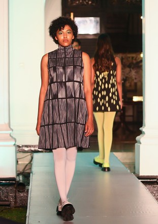 Models Presenting Creations By Fashion Designer Editorial Stock Photo ...