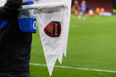 Corner Flags Arsenal Logo Been Carried Editorial Stock Photo - Stock ...