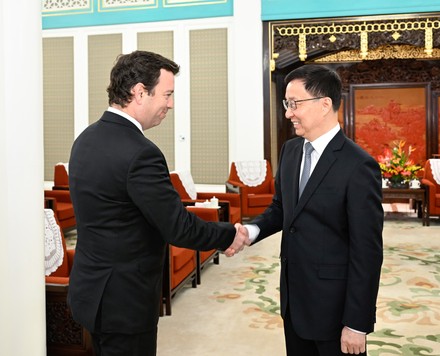 Chinese Vice President Han Zheng Meets Editorial Stock Photo - Stock ...