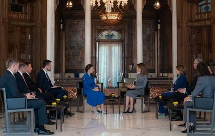 Syrias First Lady Asma Alassad Meets Editorial Stock Photo - Stock ...