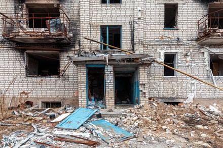 View Apartment Block Destroyed Explosion Caused Editorial Stock Photo ...