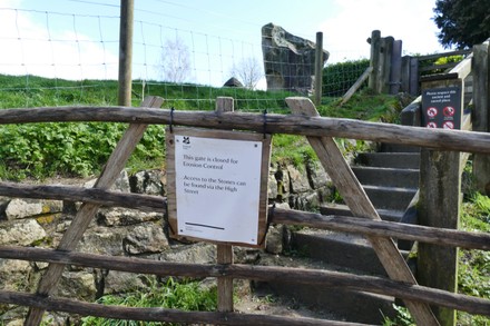 National Trust Erosion Control Sign Informs Editorial Stock Photo ...