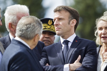 French President Emmanuel Macron During Visit Editorial Stock Photo ...