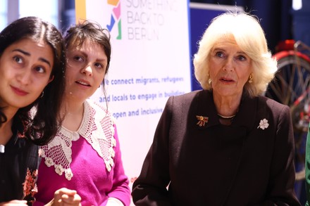Camilla Visits Berlin Refugio Project Editorial Stock Photo - Stock ...