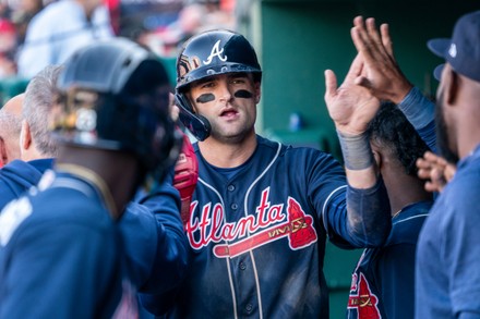 Atlanta Braves Left Fielder Sam Hilliard Editorial Stock Photo - Stock ...
