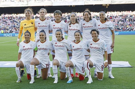 Roma Team Group Lineup Roma Football Editorial Stock Photo - Stock ...