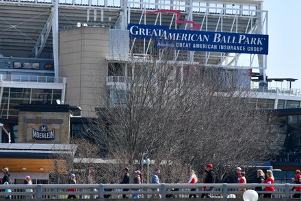 Cincinnati Reds Fans Seen During Cincinnati Editorial Stock Photo ...