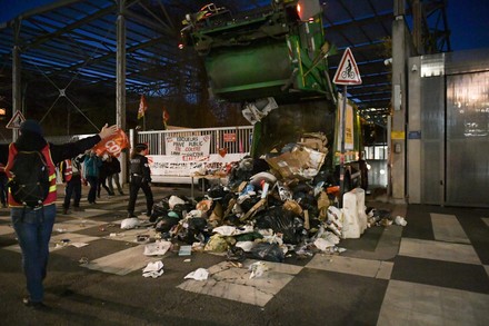 Dump Truck Unloaded Cargo Waste Entrance Editorial Stock Photo - Stock ...