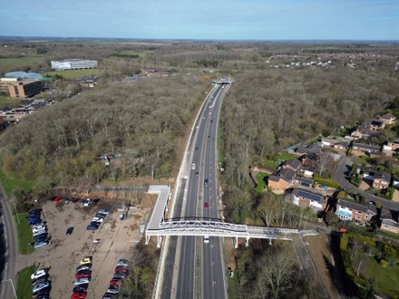 New Replacement Footbridge Which Wide Enough Editorial Stock Photo - Stock Image | Shutterstock