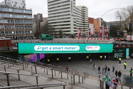 Digital Bridge On Wembley Way Smart Editorial Stock Photo - Stock Image ...