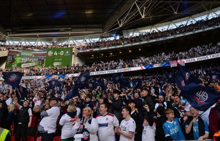 Bolton Wanderers Fans Celebrate Their Victory Editorial Stock Photo ...