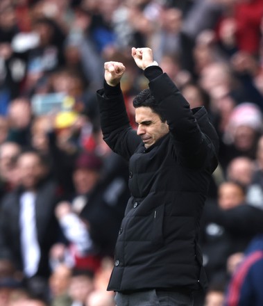 Mikel Arteta Arsenal Head Coach Celebrates Editorial Stock Photo ...