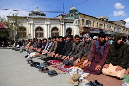 Afghan Muslims Attend Friday Congregational Prayers Editorial Stock ...