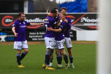 Lyall Cameron Dundee Congratulated After Scoring Editorial Stock Photo ...