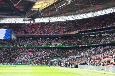 Views Inside Stadium Fans Waving Flags Editorial Stock Photo - Stock ...