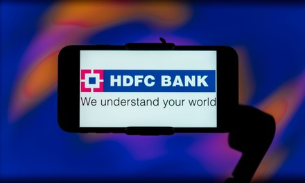 This Photo Illustration Hdfc Bank Logo Editorial Stock Photo - Stock Image | Shutterstock