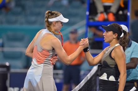 Elena Rybakina Kaz Shake Hand Jessica Editorial Stock Photo - Stock ...