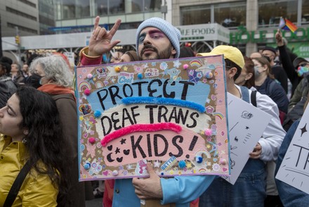 People Show Their Support Transgender Community Editorial Stock Photo ...