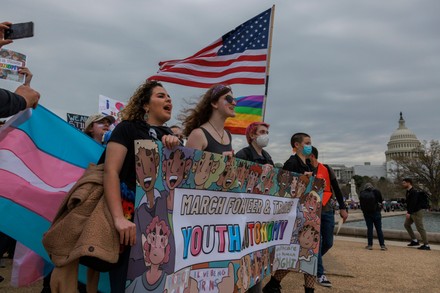 Queer Transgender Youth March Union Station Editorial Stock Photo ...