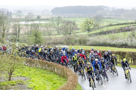 Eijsden Peloton Climbs Bemelerberg During Volta Editorial Stock Photo ...