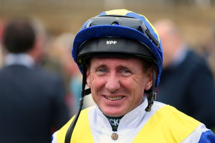 Jockey Paul Hanagan Smiles During Lincoln Editorial Stock Photo - Stock ...