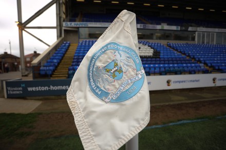 Peterborough United Badge On Corner Flag Editorial Stock Photo - Stock ...