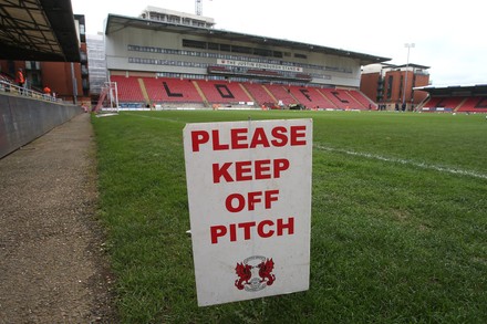 Please Keep Off Pitch Sign Ground Editorial Stock Photo - Stock Image ...