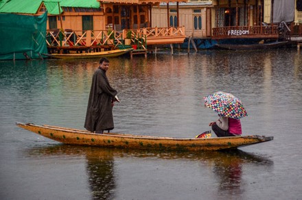 Boatman Ferries Passenger His Boat Across Editorial Stock Photo - Stock ...