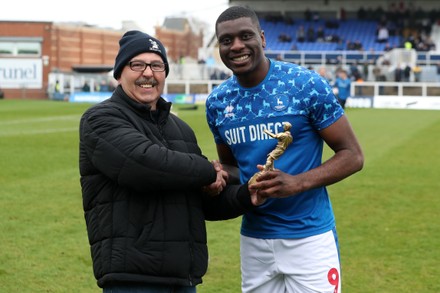 Hartlepool Uniteds Oliver Finney Celebrates After Editorial Stock Photo ...