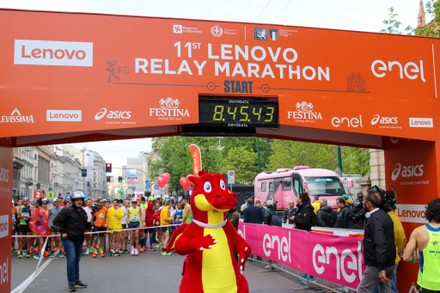 Ambrogio Official Milano Marathon Mascot Editorial Stock Photo - Stock ...