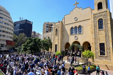 Lebanese Christians Join Traditional Palm Sunday Editorial Stock Photo ...