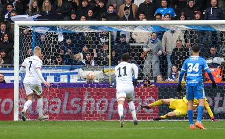 Ohls Jon Thorsteinsson Scores Penalty During Editorial Stock Photo ...