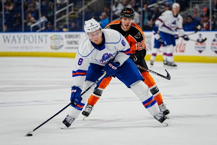 Bridgeport Islanders Reece Newkirk 33 Skates Editorial Stock Photo ...