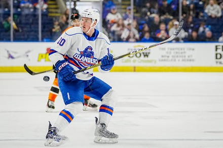 Bridgeport Islanders Reece Newkirk 33 Skates Editorial Stock Photo ...
