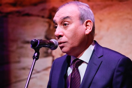 Egypts Ambassador France Alaa Youssef Speaks Editorial Stock Photo ...