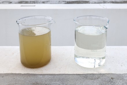 Water Sample Before After Treatments Aquaviva Editorial Stock Photo ...