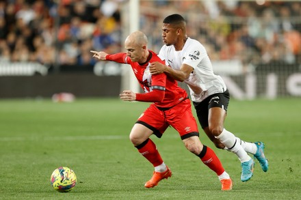 Valencias Striker Samu Lino R Action Editorial Stock Photo - Stock ...
