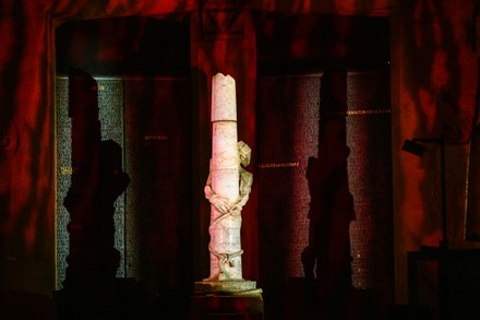 Detail Illuminated Passion Sagrada Familia Story Editorial Stock Photo ...