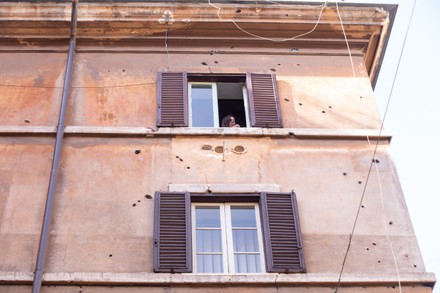 Building Via Rasella Which Still Has Editorial Stock Photo - Stock ...